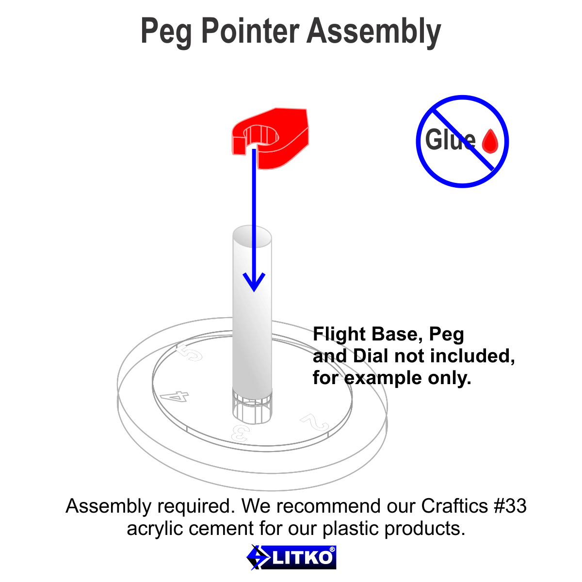 Heavy Duty Peg Pointers Red 5