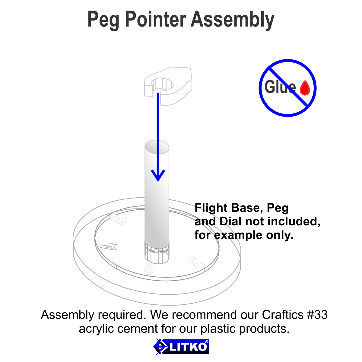 Heavy Duty Peg Pointers White 5