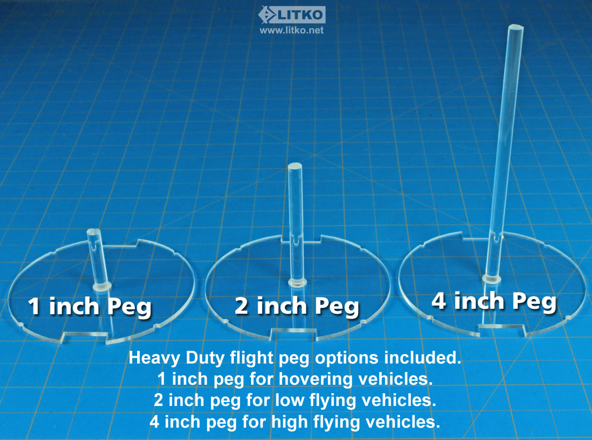 70mm Circular HD Flight Stand Kit SW Legion 15mm Clear