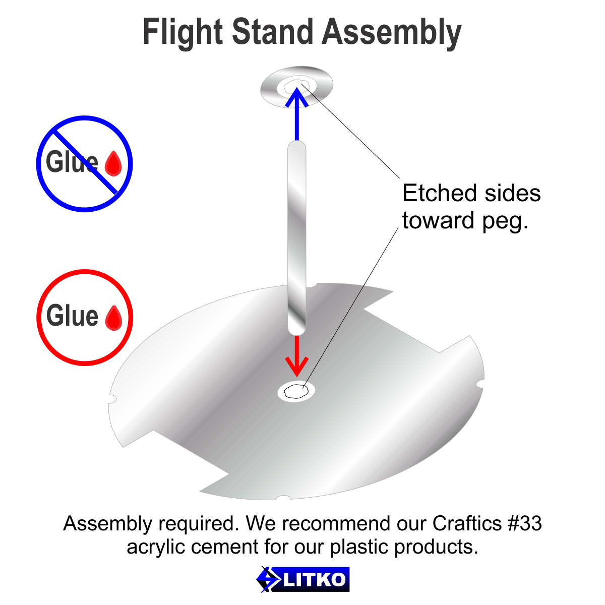 70mm Circular HD Flight Stand Kit SW Legion 15mm Clear