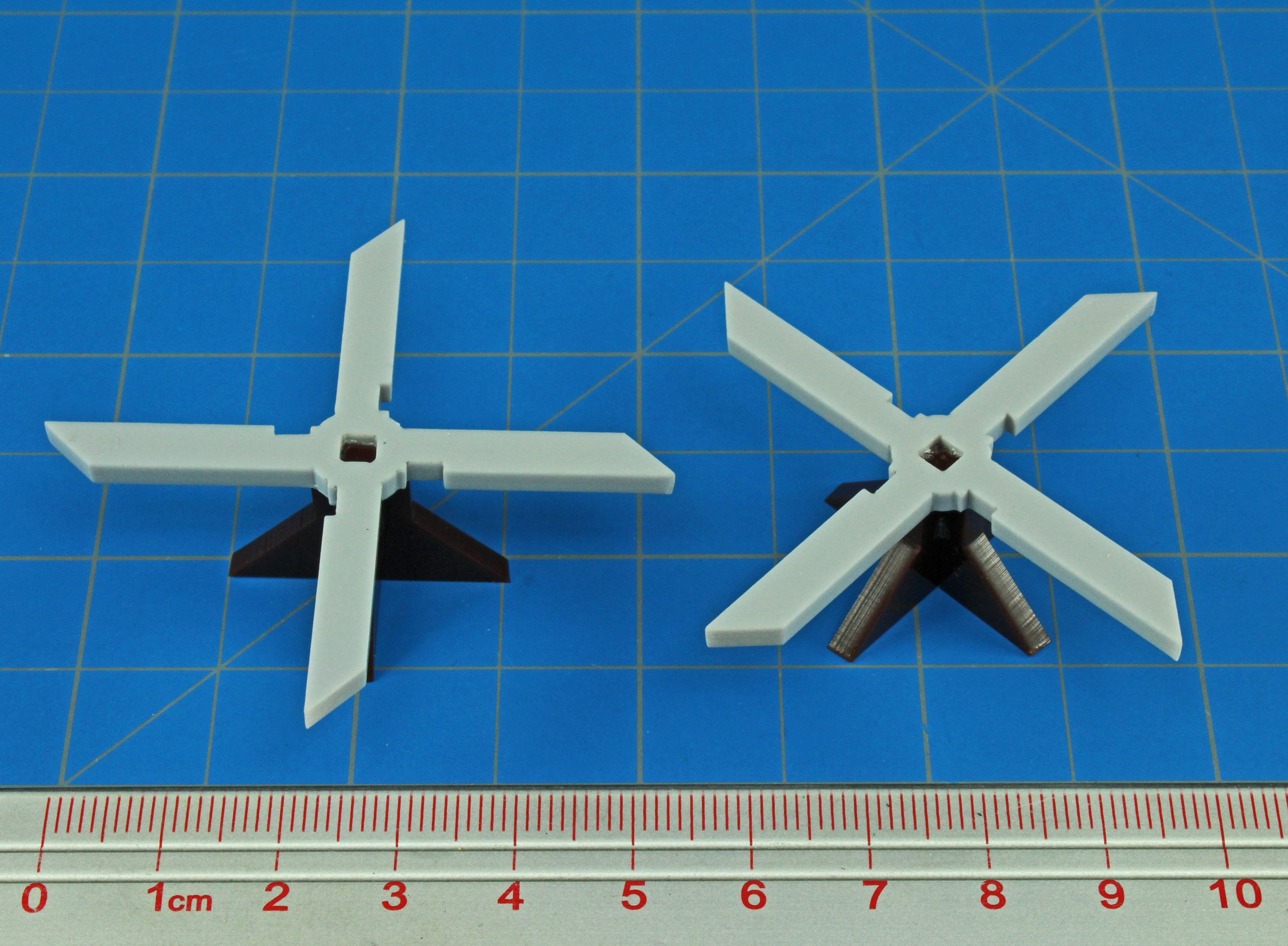 Fantasy RPG Spinning Blade Trap Markers Brown & Grey 2