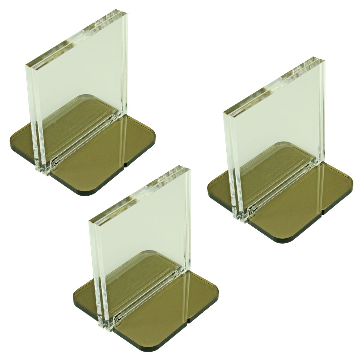 2& Square Base Paper Figure Stand 2x2& Tall Slot 3