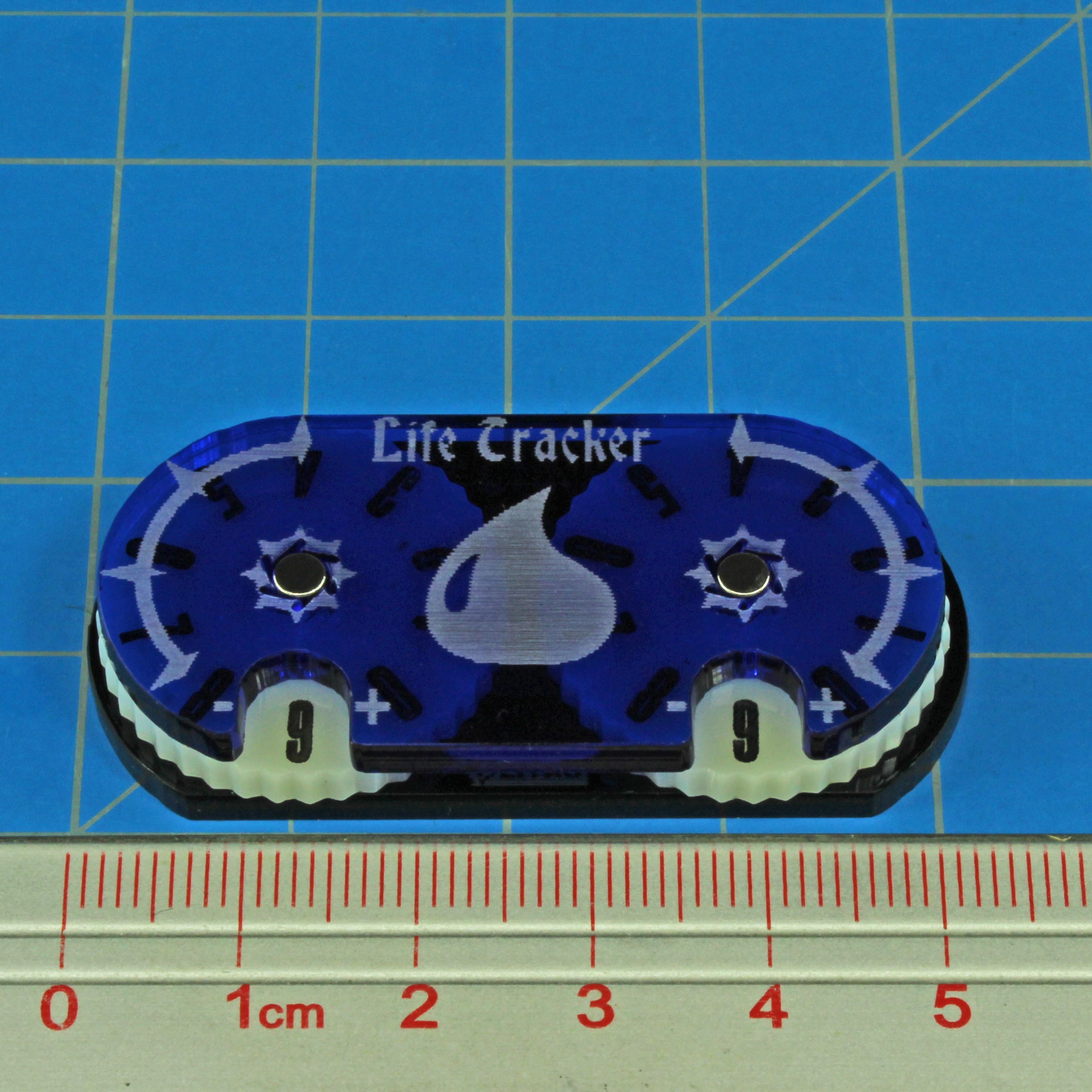 Blue Life Tracker Dial MtG Translucent Blue