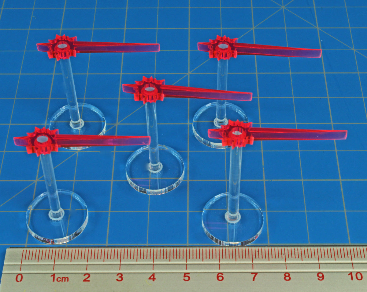 Laser Beam Stands Fluorescent Pink 5