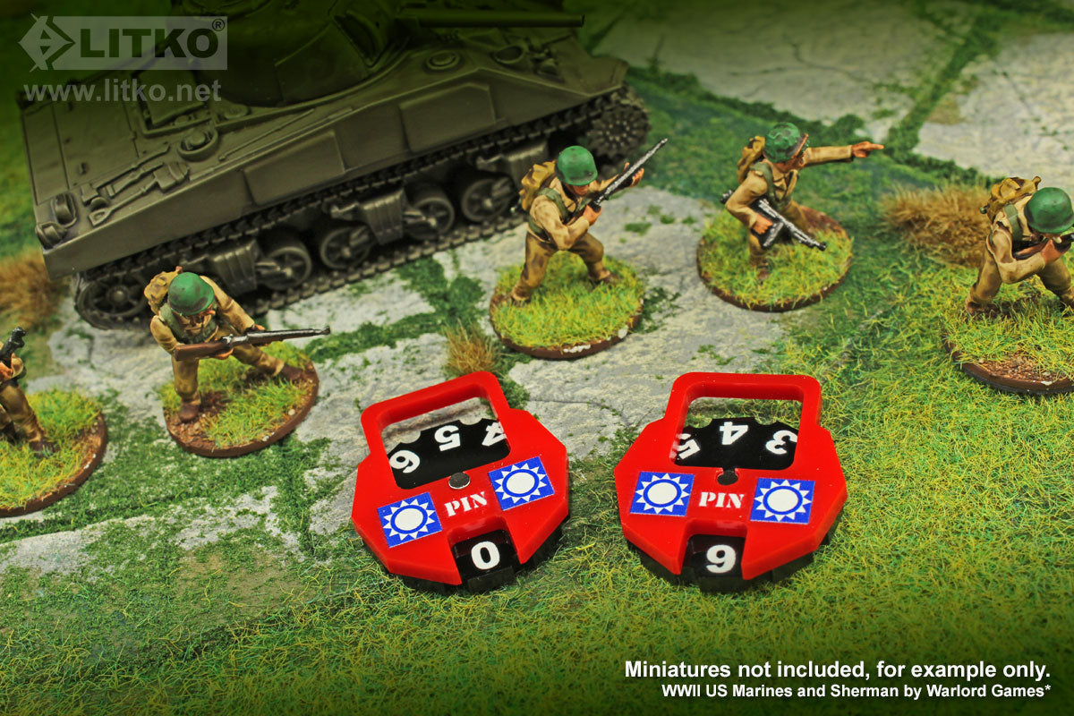 Premium Printed WWII Chinese Army Pin Dials 2