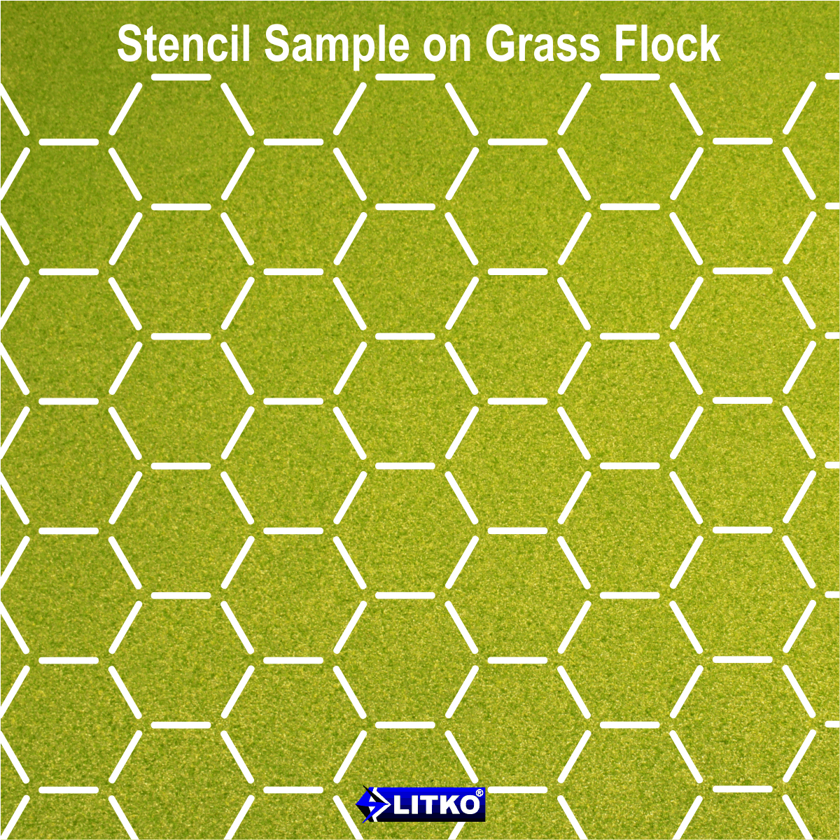 15& Hex Grid Stencil Dot Pattern