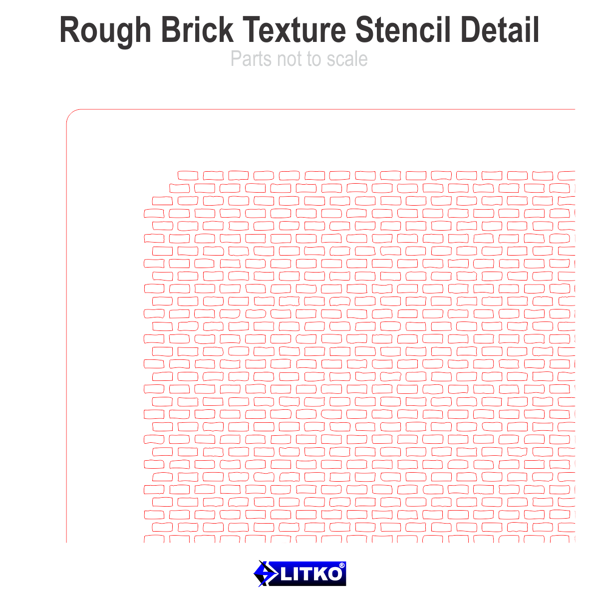 Rough Brick Stencil