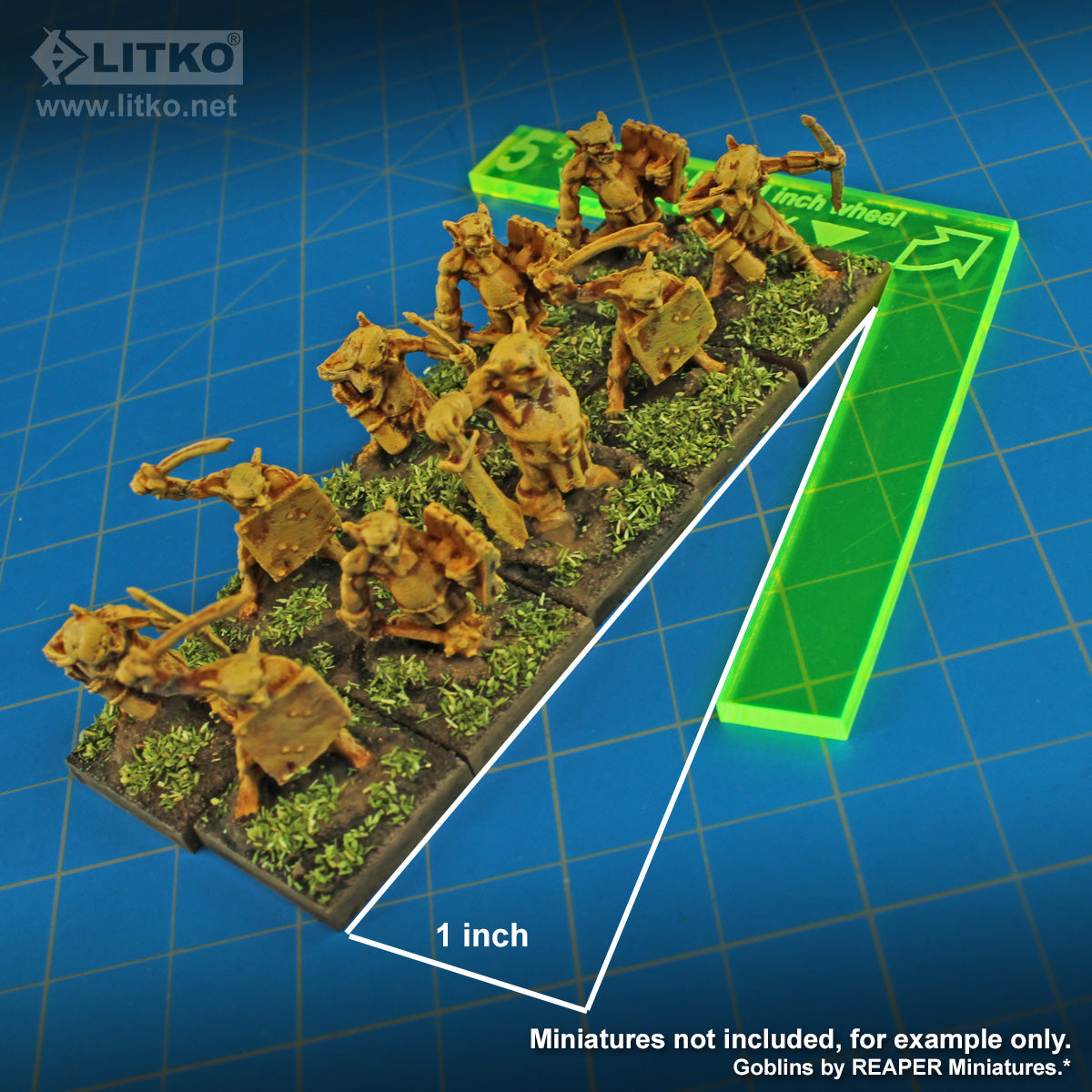 Fantasy Battle Wheels for 20mm Bases Fluorescent Green 6