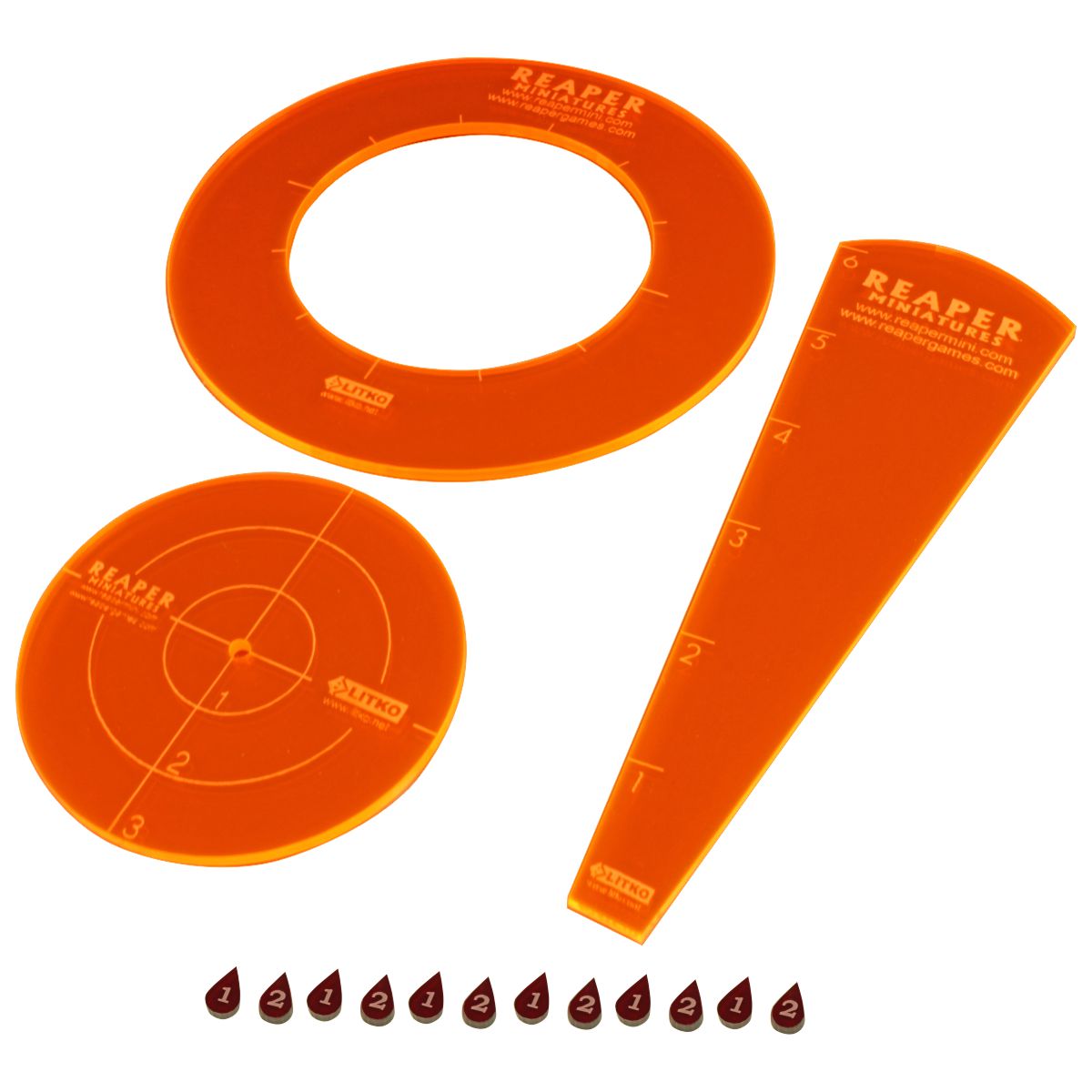 Reaper RAGE Template & Token Set Multi-Color 15