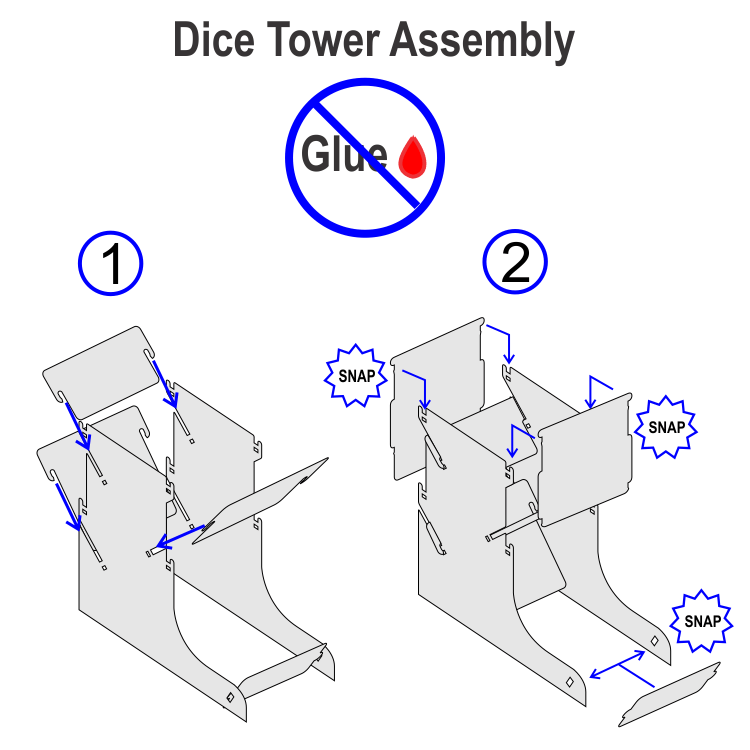 Clear Dice Tower