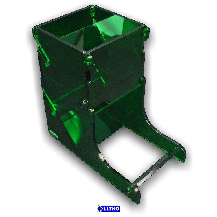 Translucent Green Dice Tower