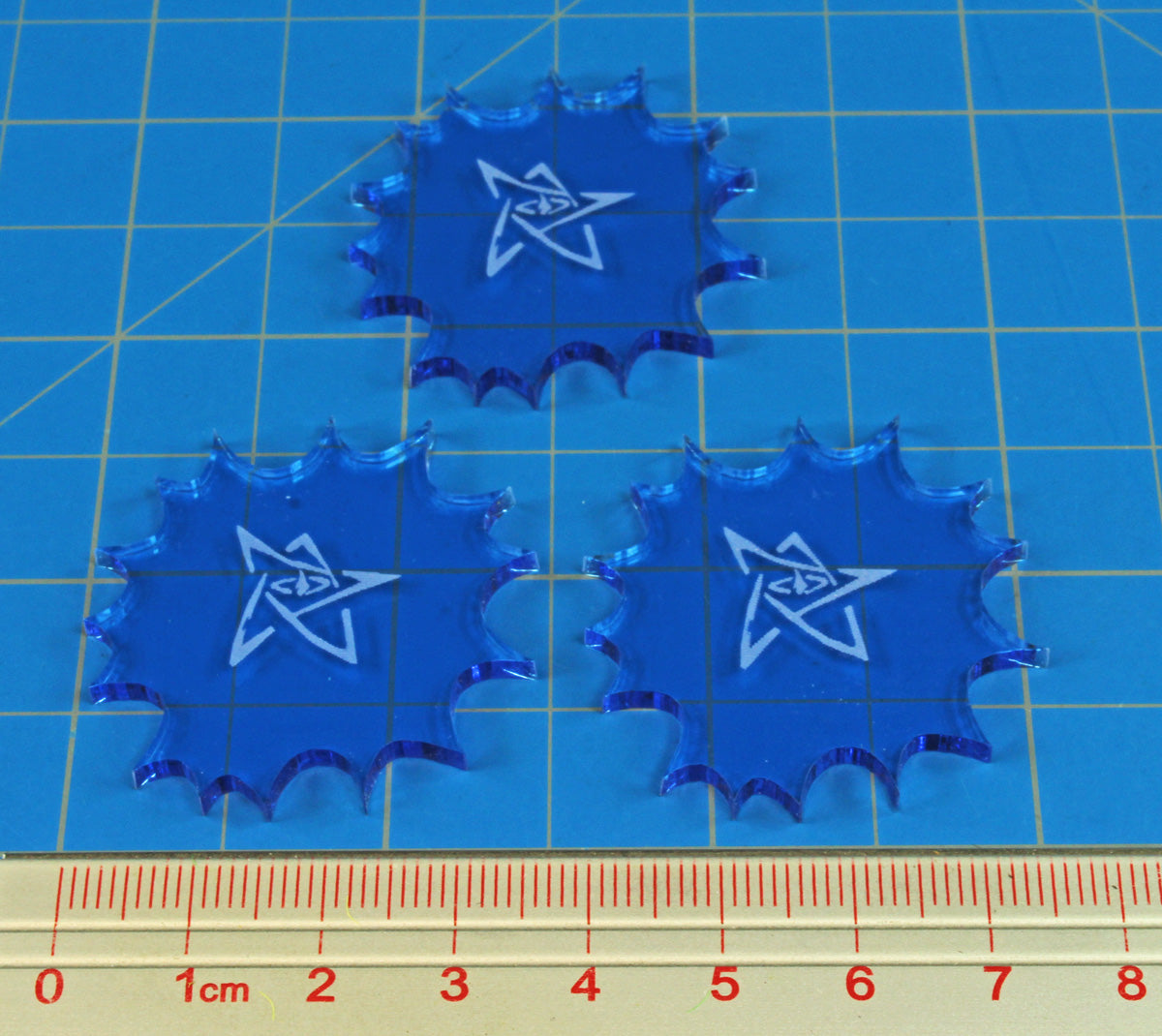 Cthulhu Stunned Templates Fluorescent Blue 3