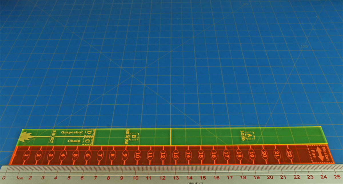Naval Glory Combat Ruler Set Multi-Color 2