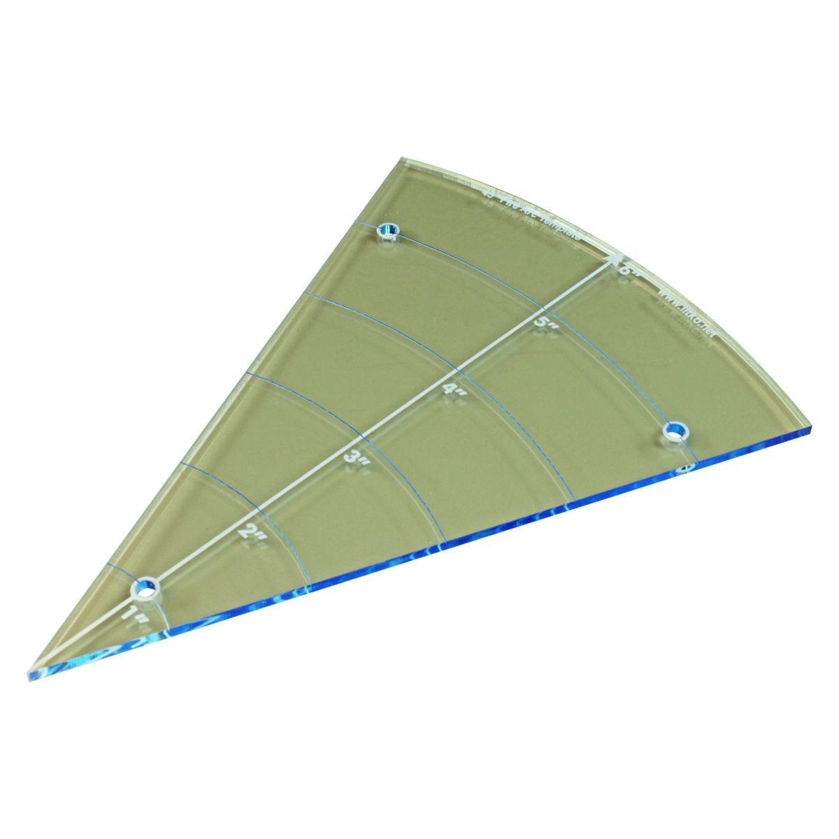 45 Fire Arc Template Transparent Light Blue