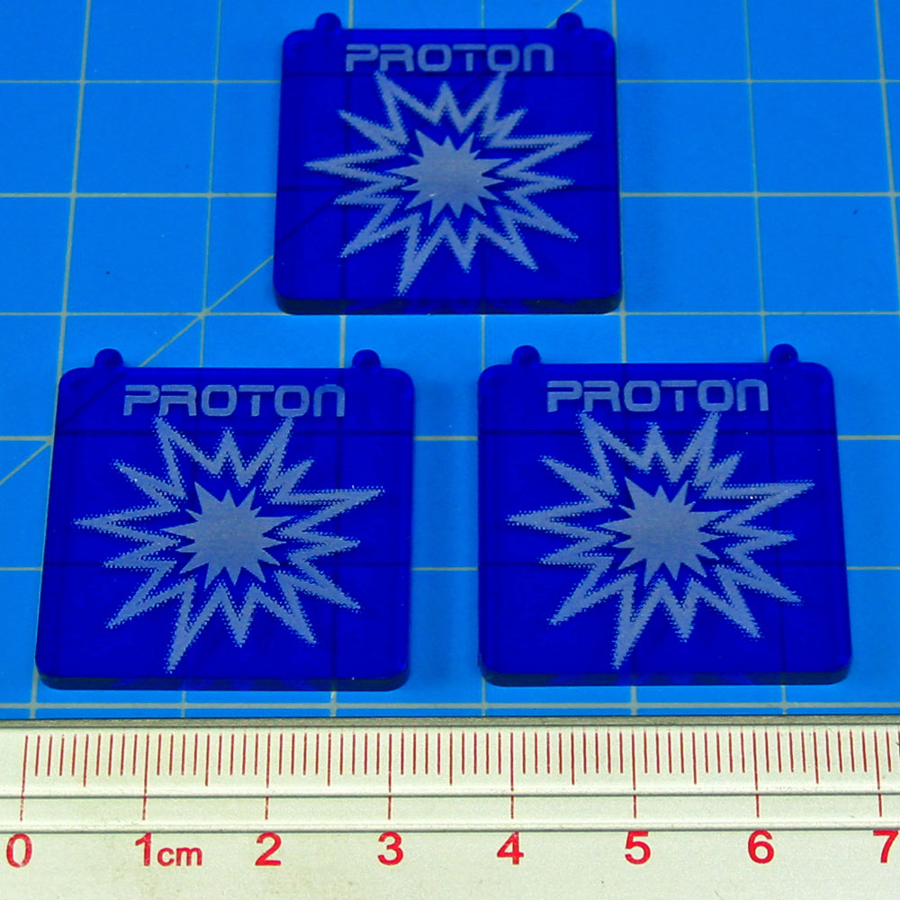 Space Fighter Proton Bomb Templates Translucent Blue 3