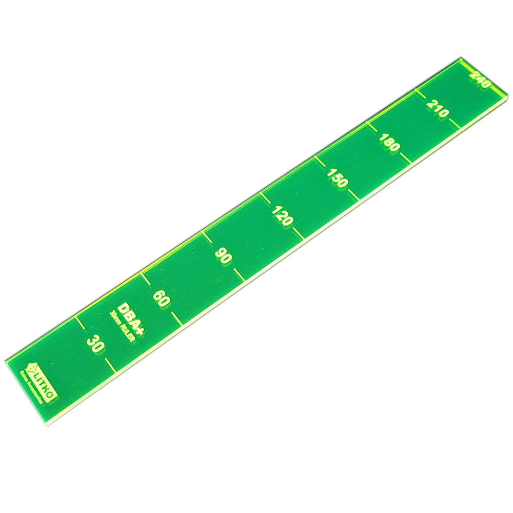 30mm Ruler DBA Fluorescent Green
