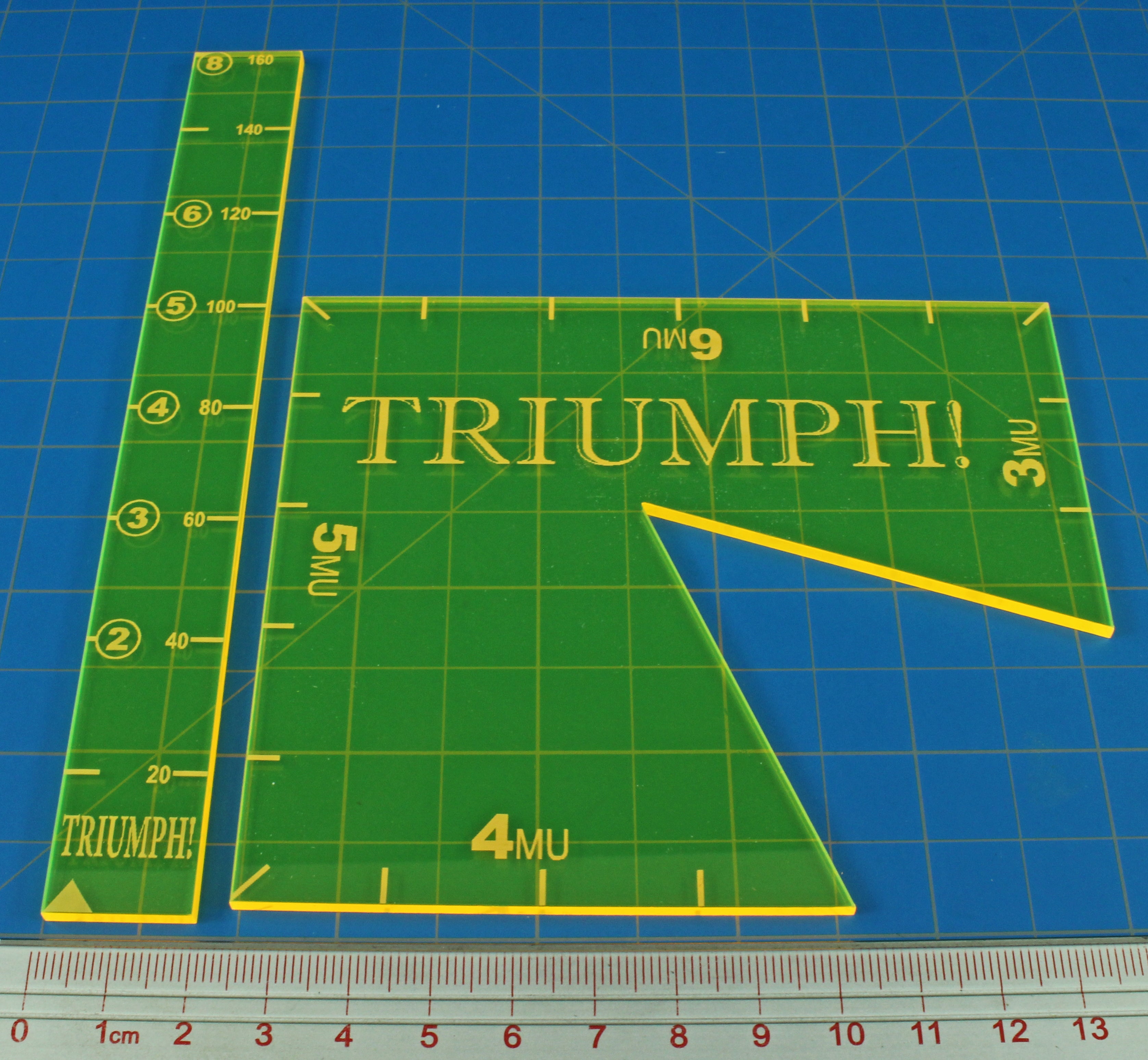 Ruler and Notch Gauge Set TRIUMPH Fluorescent Yellow 2