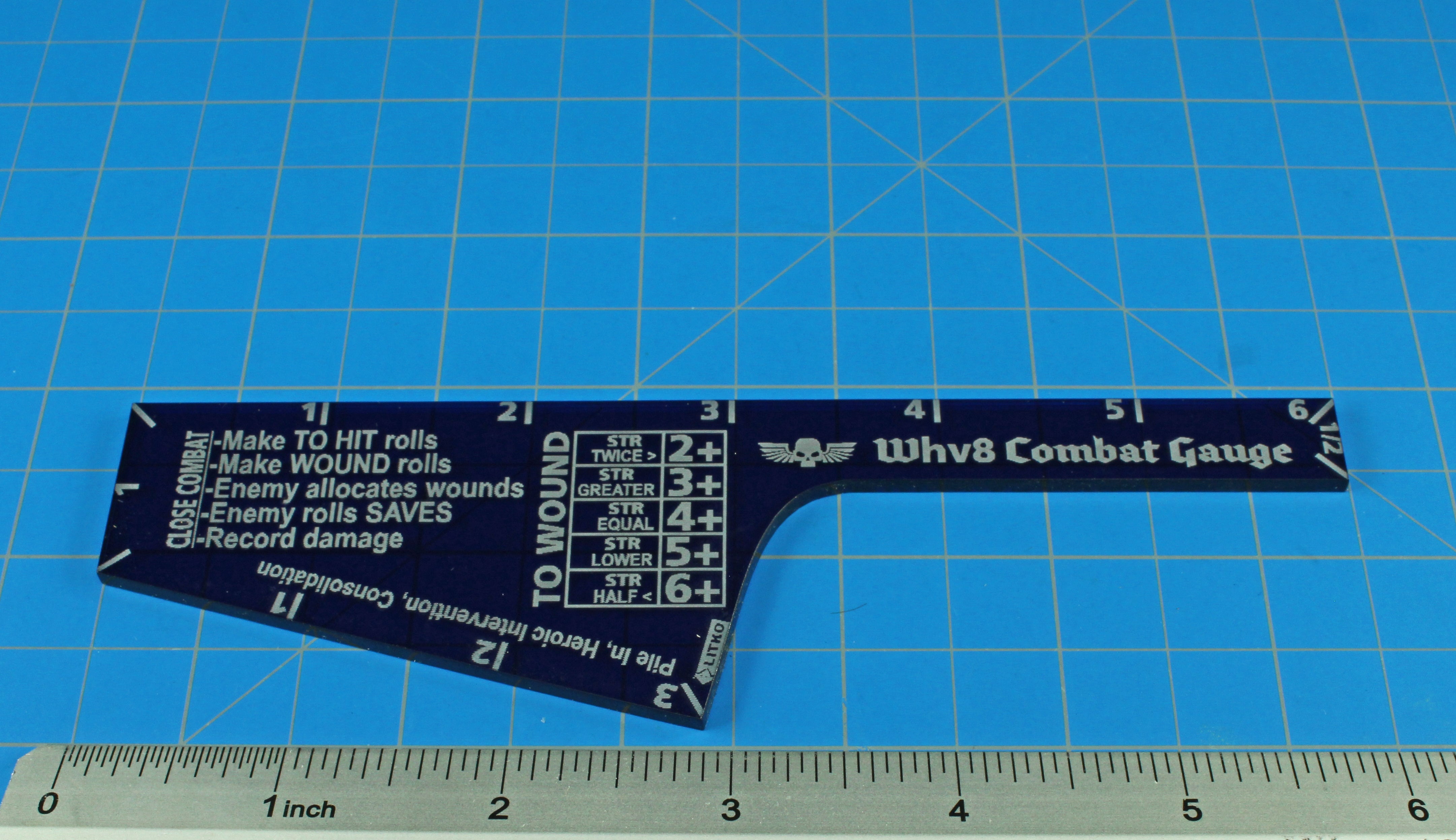 Close Combat Gauge WHv8 Translucent Blue