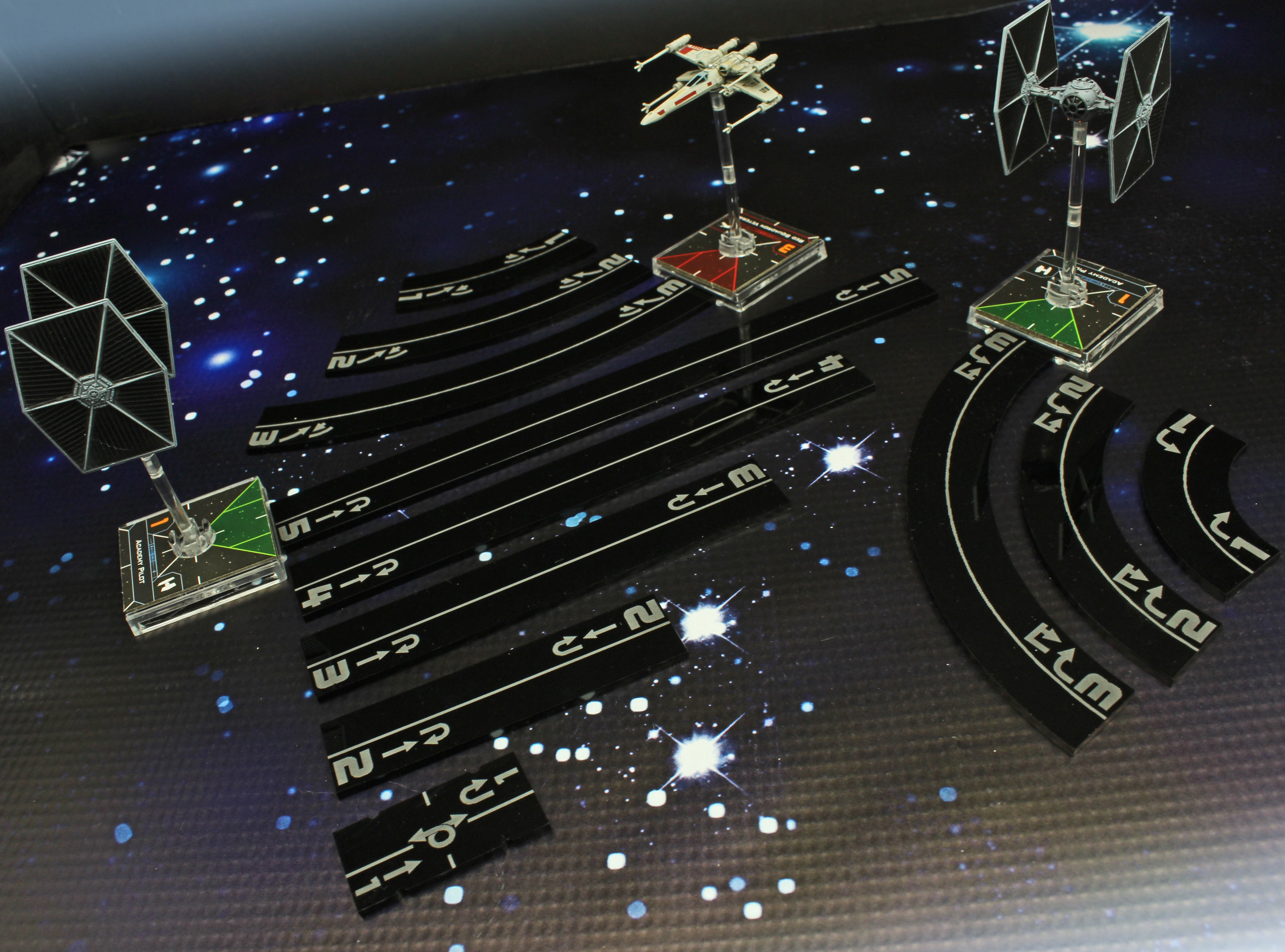 Space Fighter 2nd Ed Premium Double Sided Maneuver Gauge Set Black 11