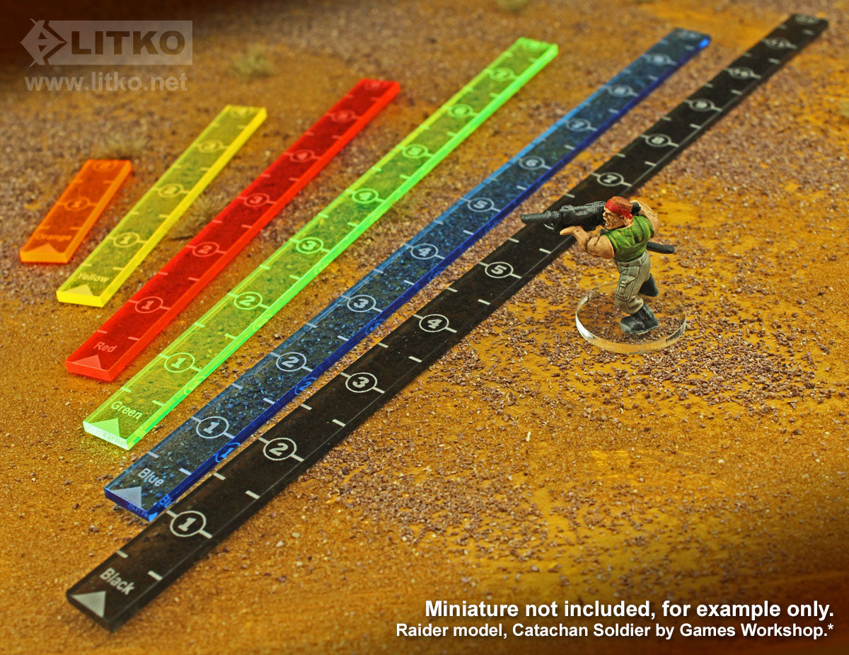 Range Ruler Set Wasteland Warfare Multi-color 6