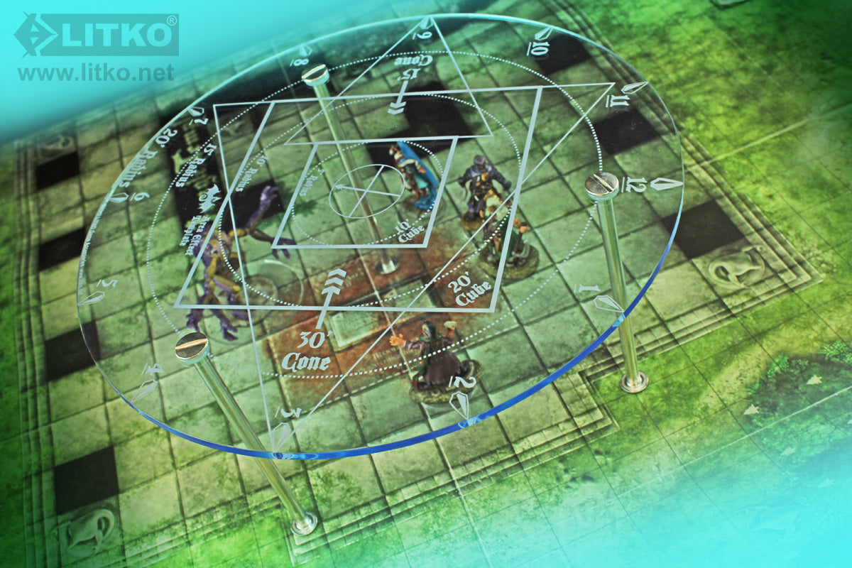 Elevated RPG Damage & Spell Template Transparent Light Blue