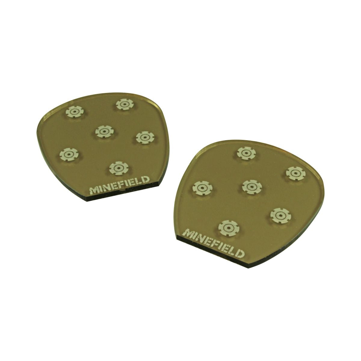 Minefield Templates Gaslands Transparent Bronze 2