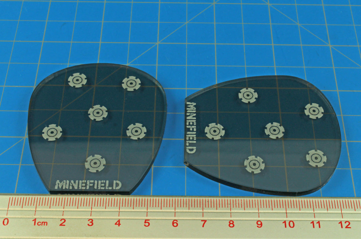 Minefield Templates Gaslands Transparent Bronze 2