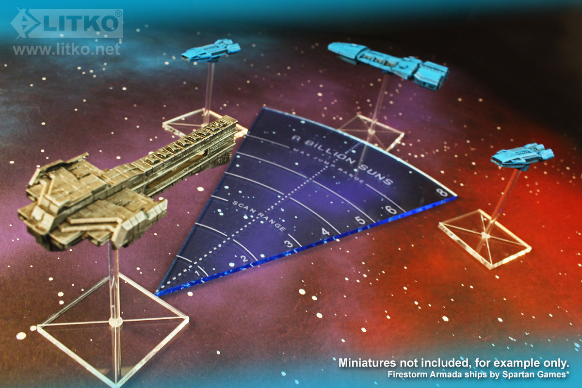 Fire Arc Template A Billion Suns Transparent Light Blue