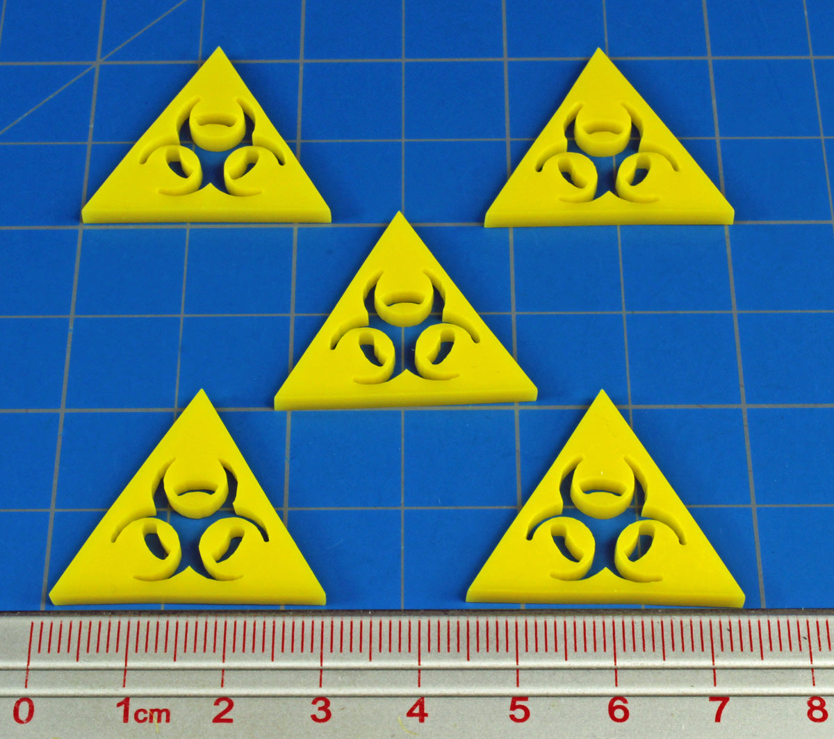 Large Bio hazard Token Set Yellow 10