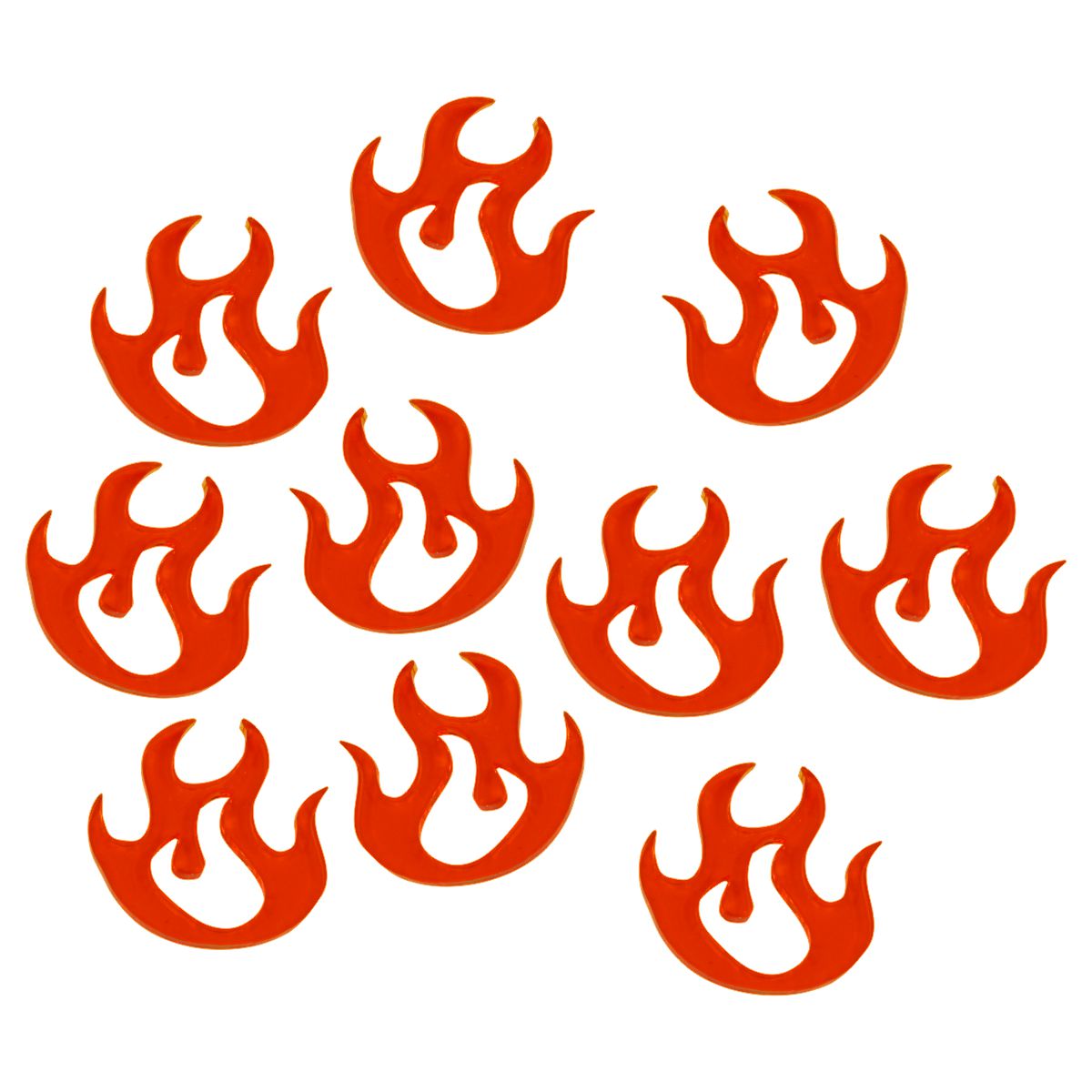 Large Fire Tokens Fluorescent Amber 10