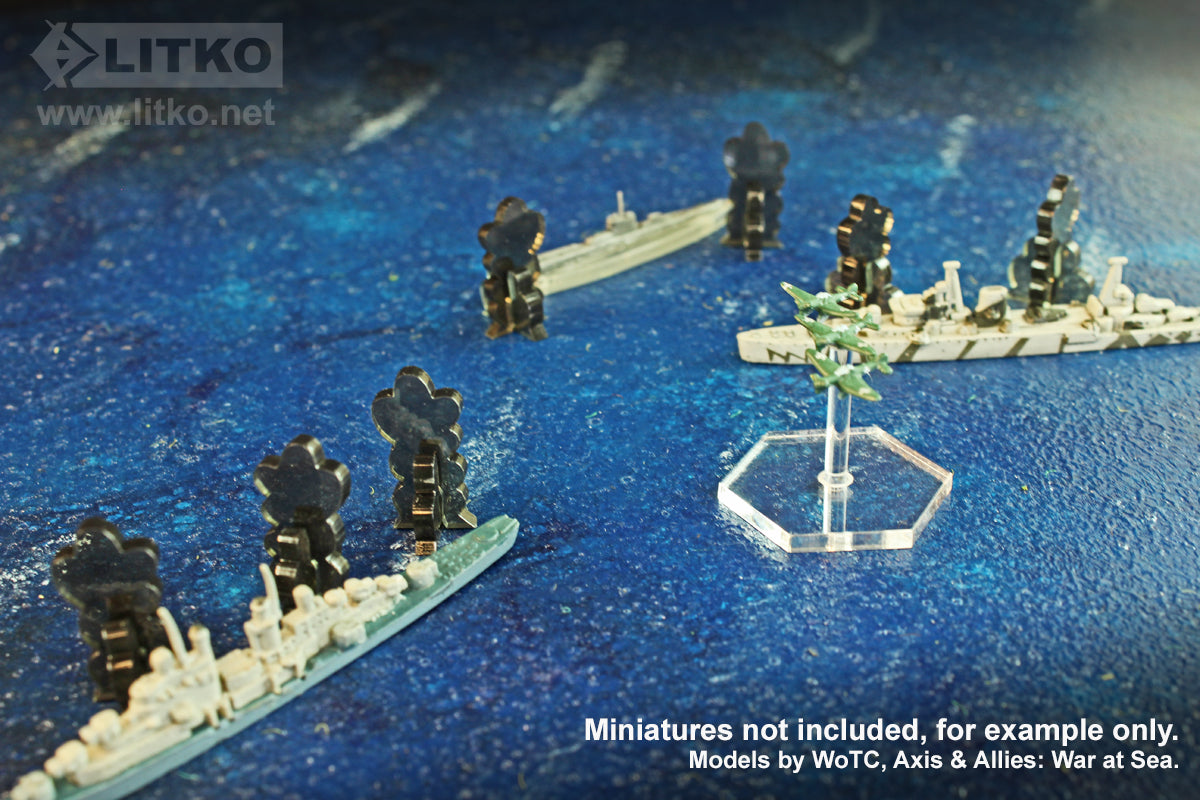 Smoke Column Markers Small Translucent Grey 7