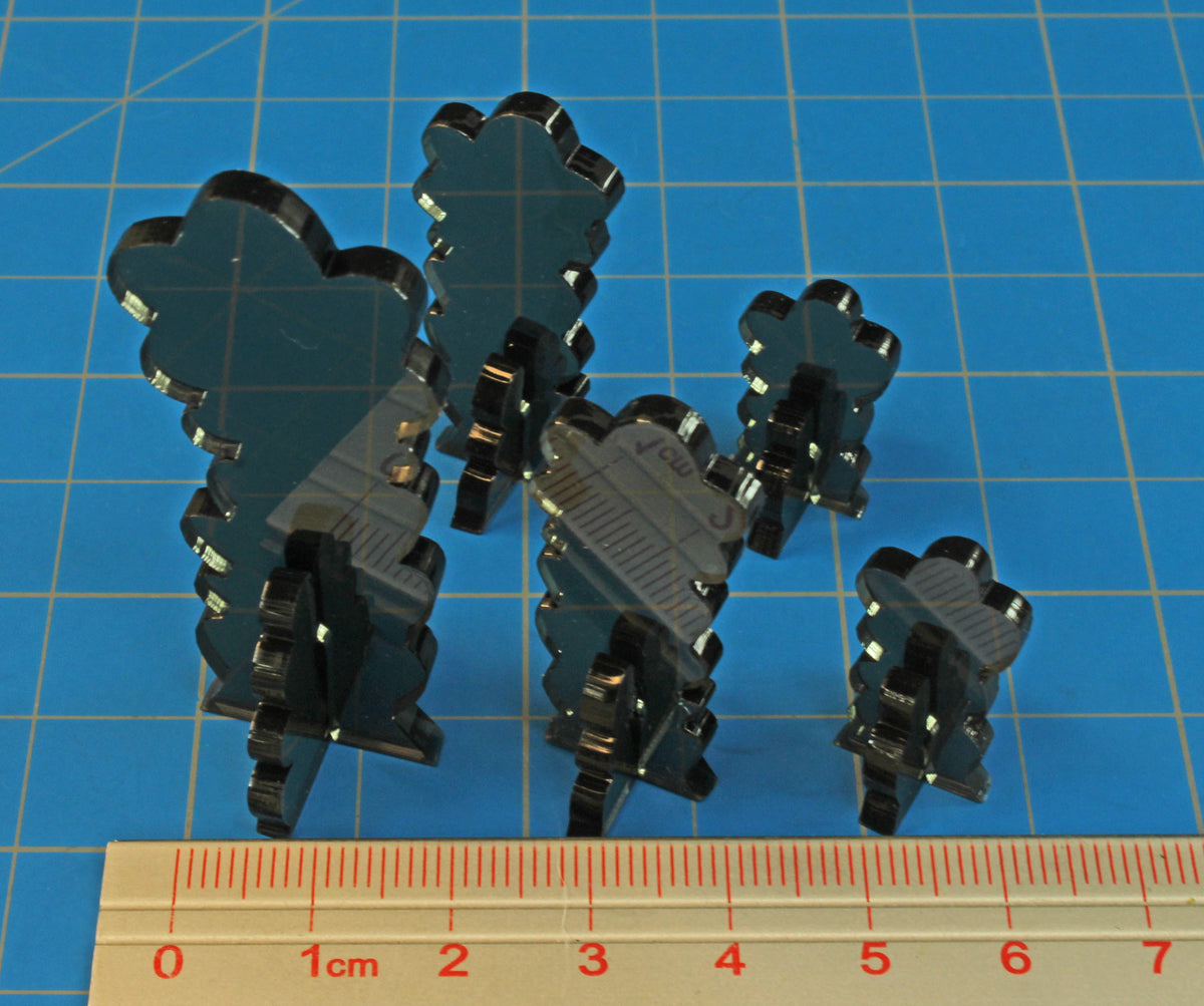 Smoke Column Markers Variety Set Translucent Grey 5