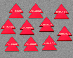 Charge Tokens Red 10