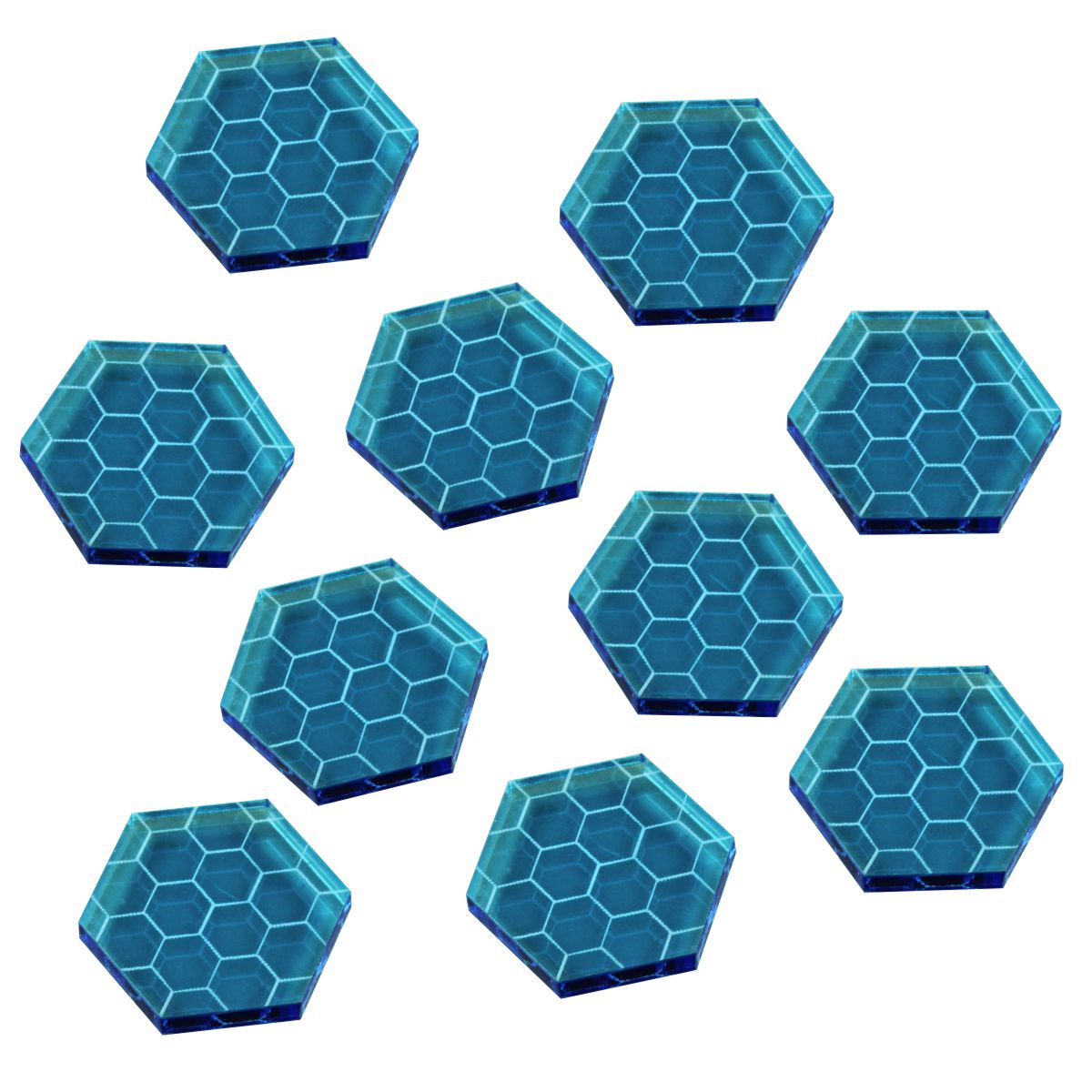 Space Shield Tokens Fluorescent Blue 10