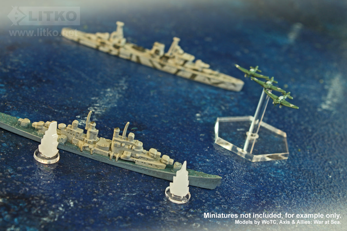 LIT-TS079 Splash Markers Micro Translucent White & Clear 10