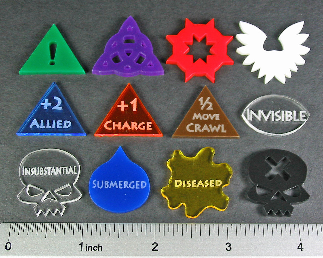 4E Effects Token Set Multi-Color 12