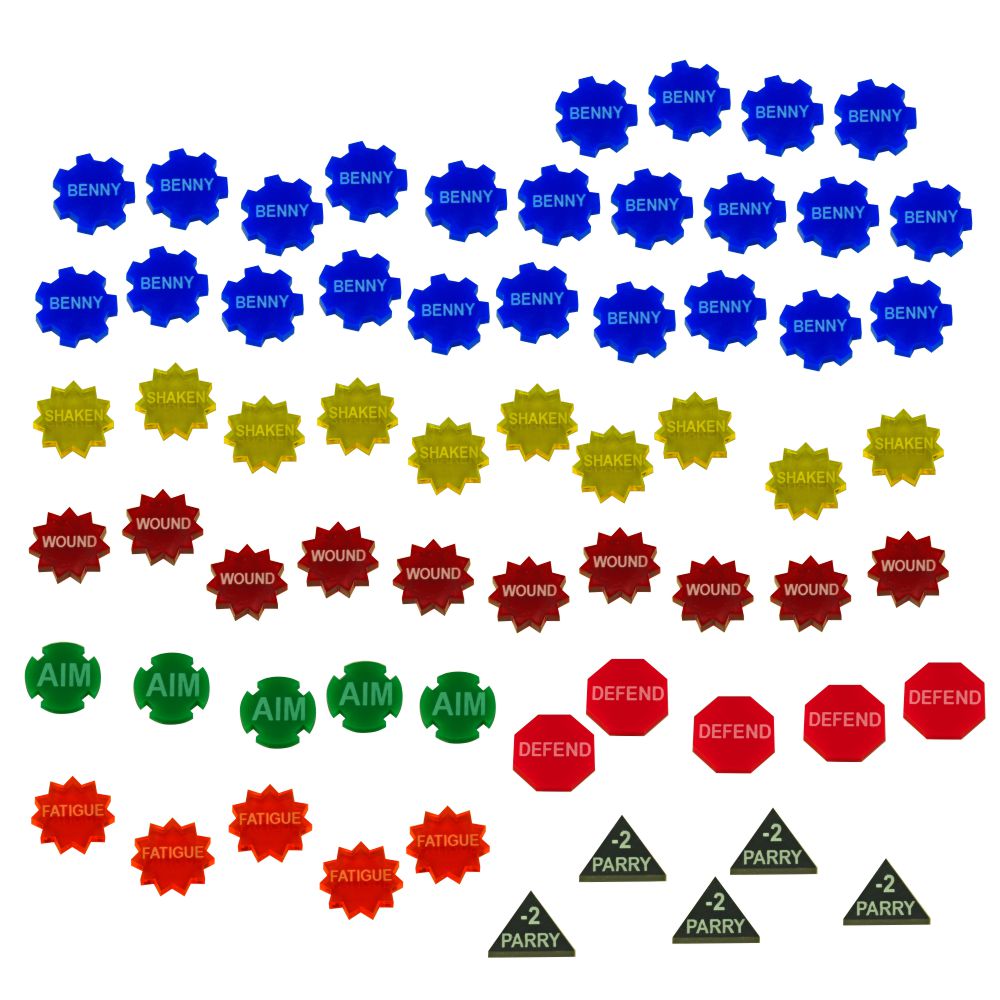Token Upgrade Set Savage Worlds Multi-Color 64