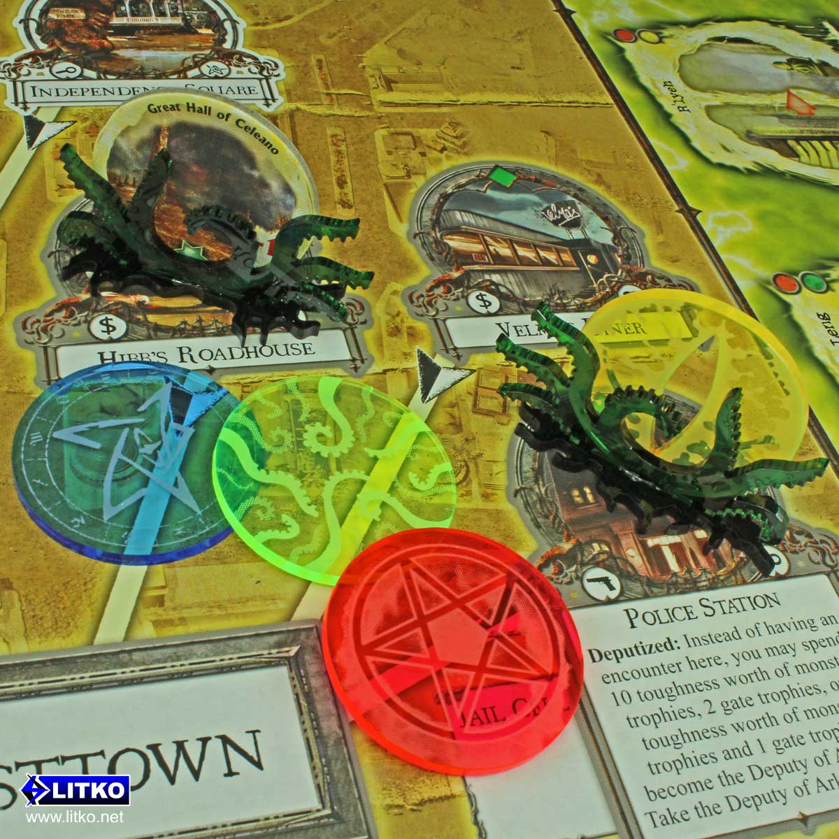 Tentacle Gate Marker Translucent Green & Black 6