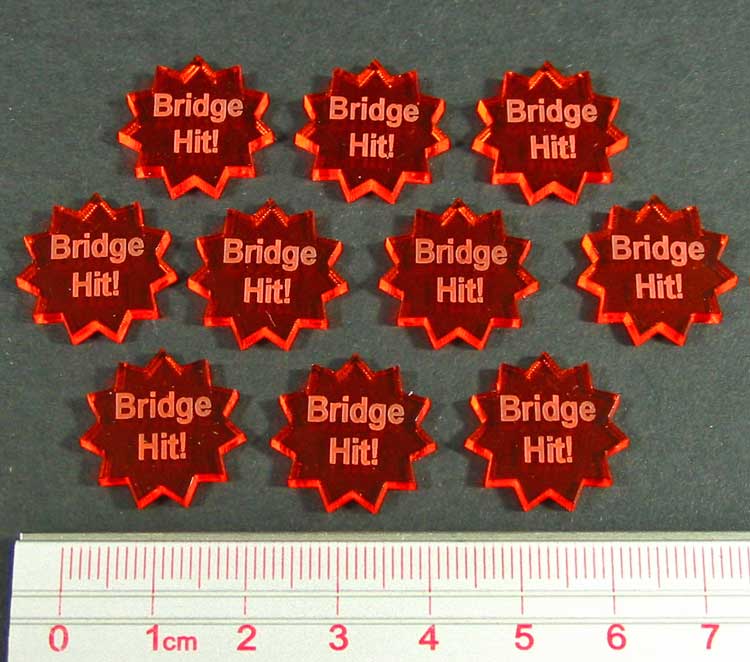 Bridge Hit Tokens Fluorescent Amber 10