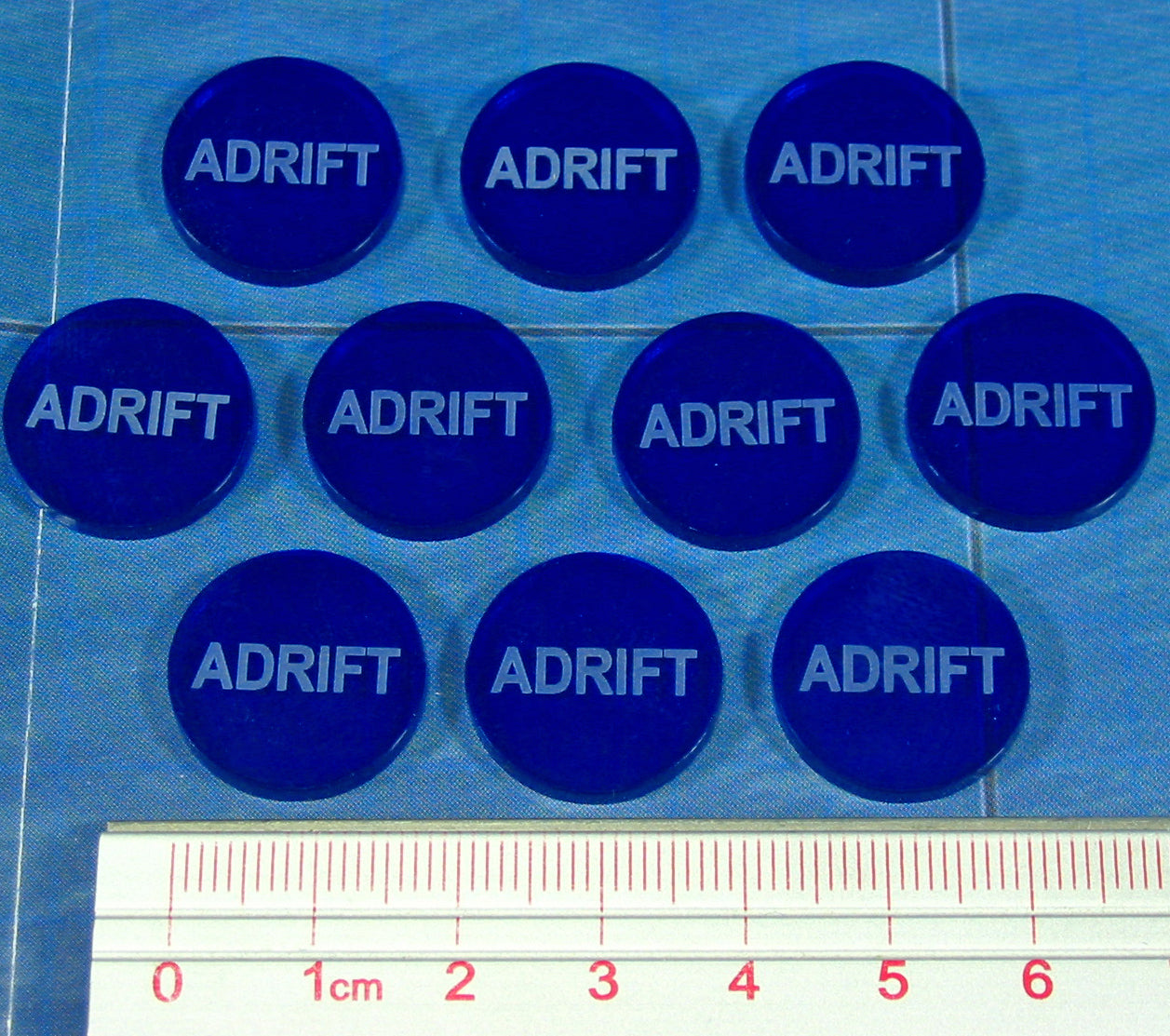 Adrift Tokens Translucent Blue 10
