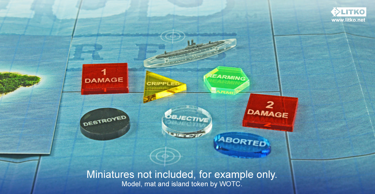 Crippled Tokens Transparent Yellow 10