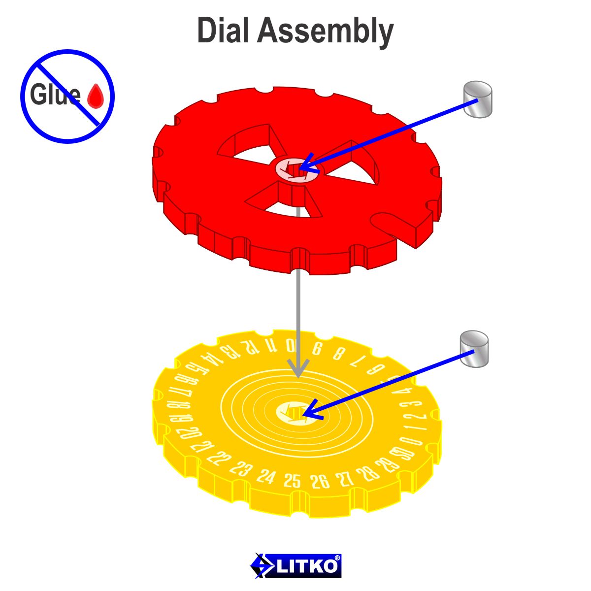Heat Dial BT Transparent Yellow & Red