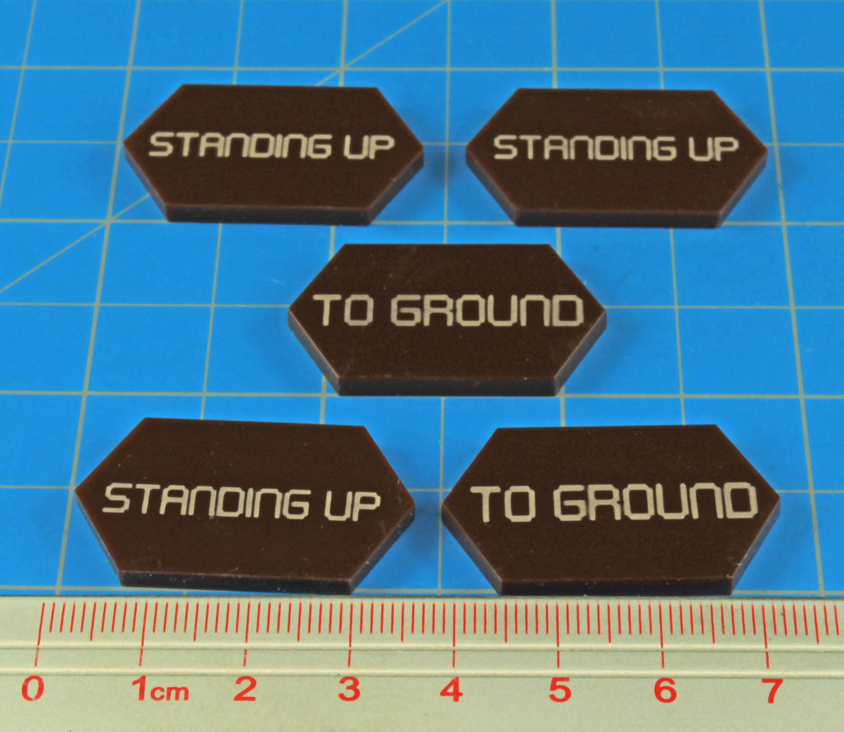 Mecha Combat Double-Sided Standing Up/To Ground Tokens 5
