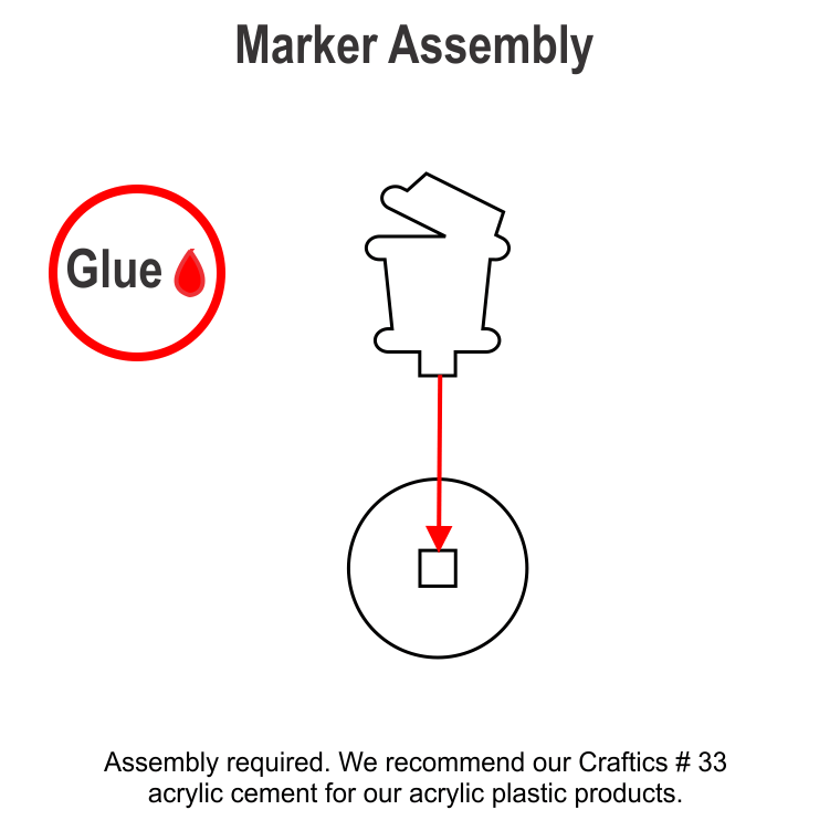 Trash Can Markers Yellow 10