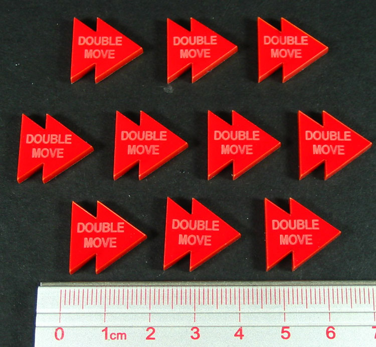 Double Move Tokens Red 10
