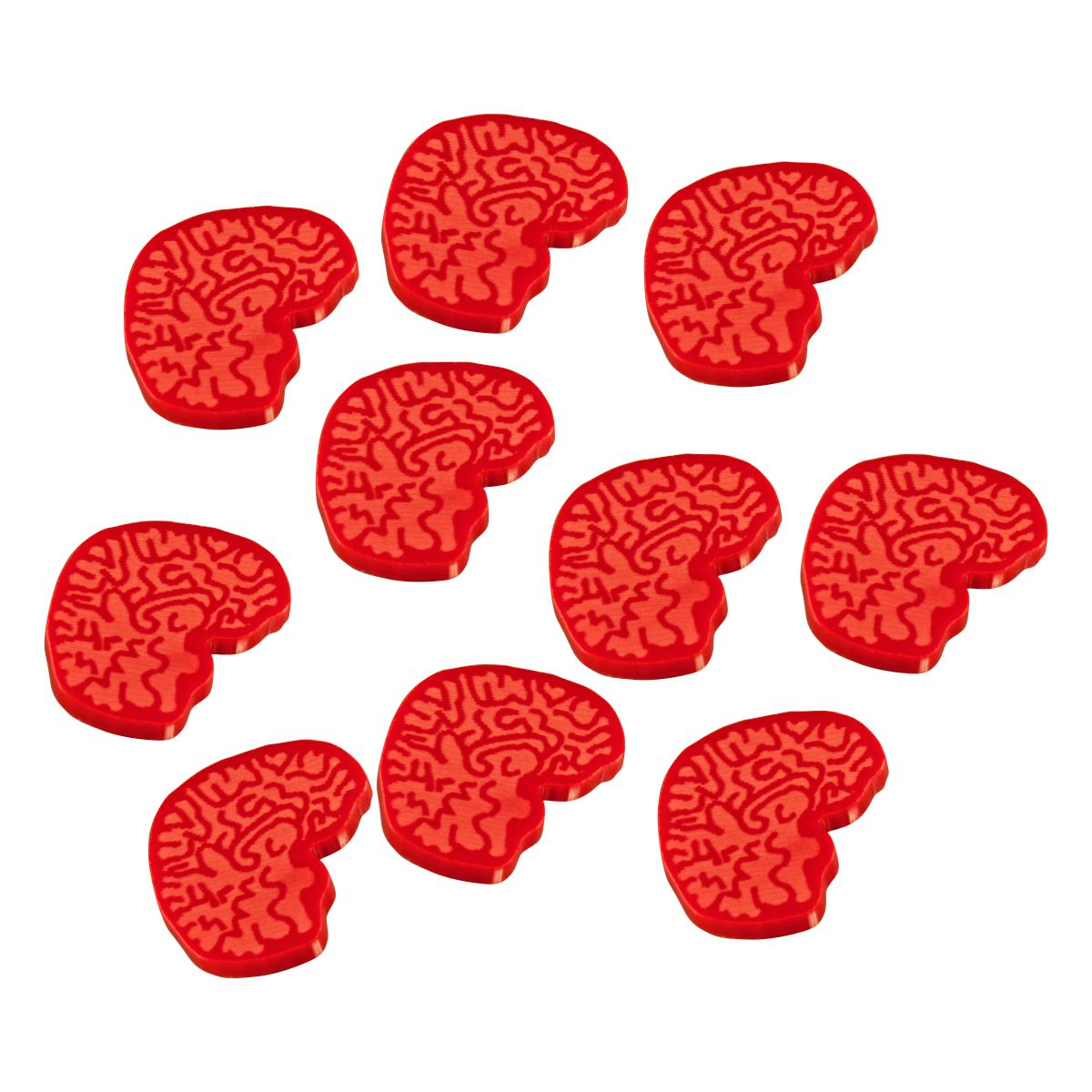 Brain Tokens Red 10