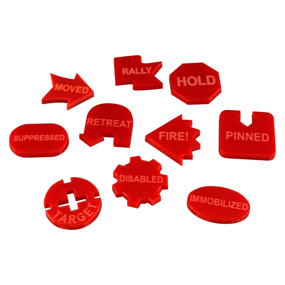 Command Token Set II Red 10