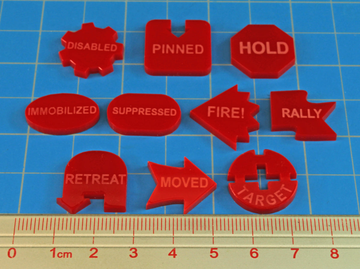 Command Token Set II Red 10