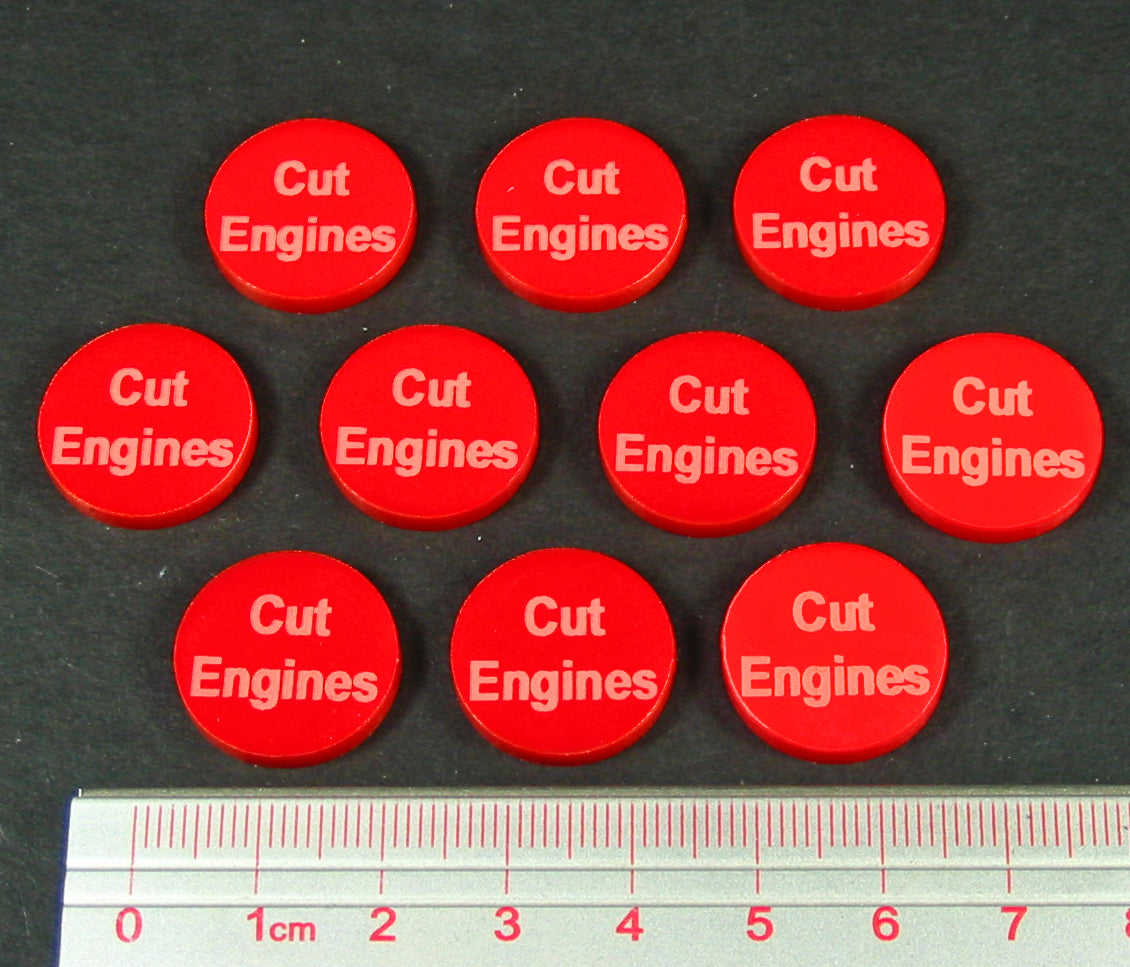 Cut Engines Tokens Red 10