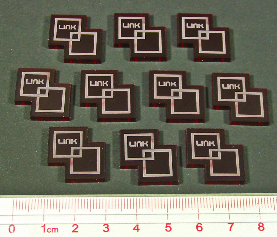 Net Hacker Link Tokens Translucent Red 10